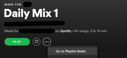 [Desktop/Webplayer] - Daily Mix dislike button - The Spotify Community