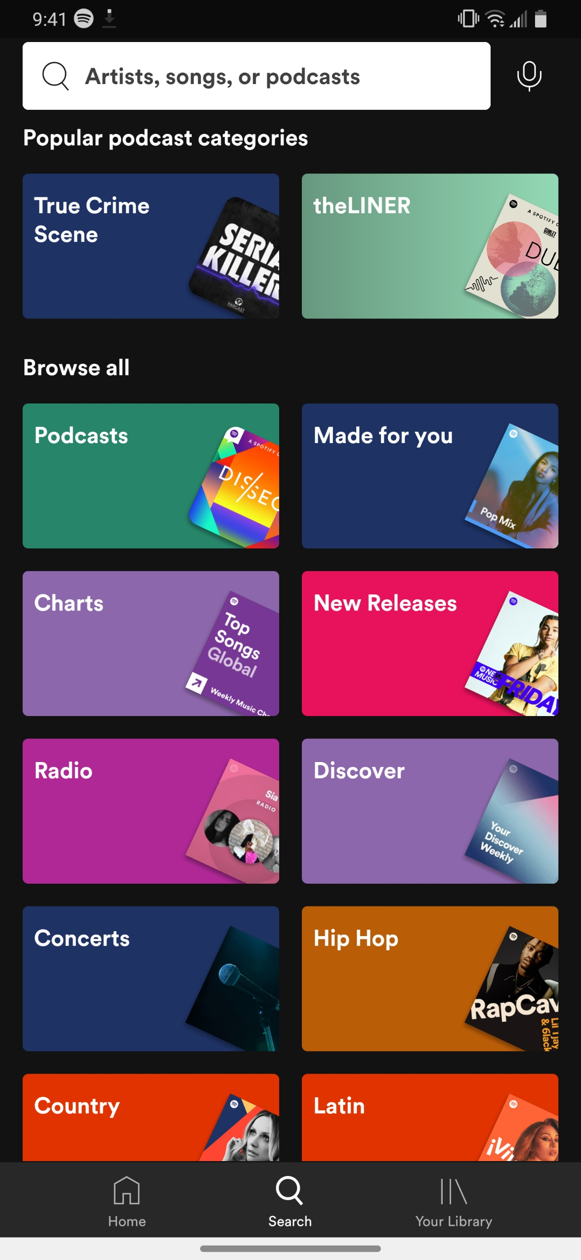 Layout broken and navigation bar color issue in An... - The Spotify ...