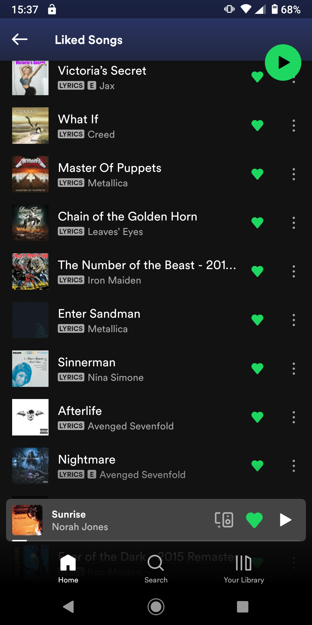 Android Scroll Bar Missing On Liked Songs Playli The Spotify Community 
