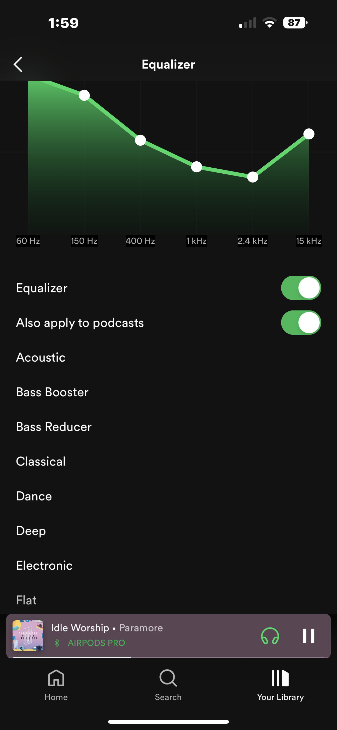 EQ bar cut off on top - The Spotify Community