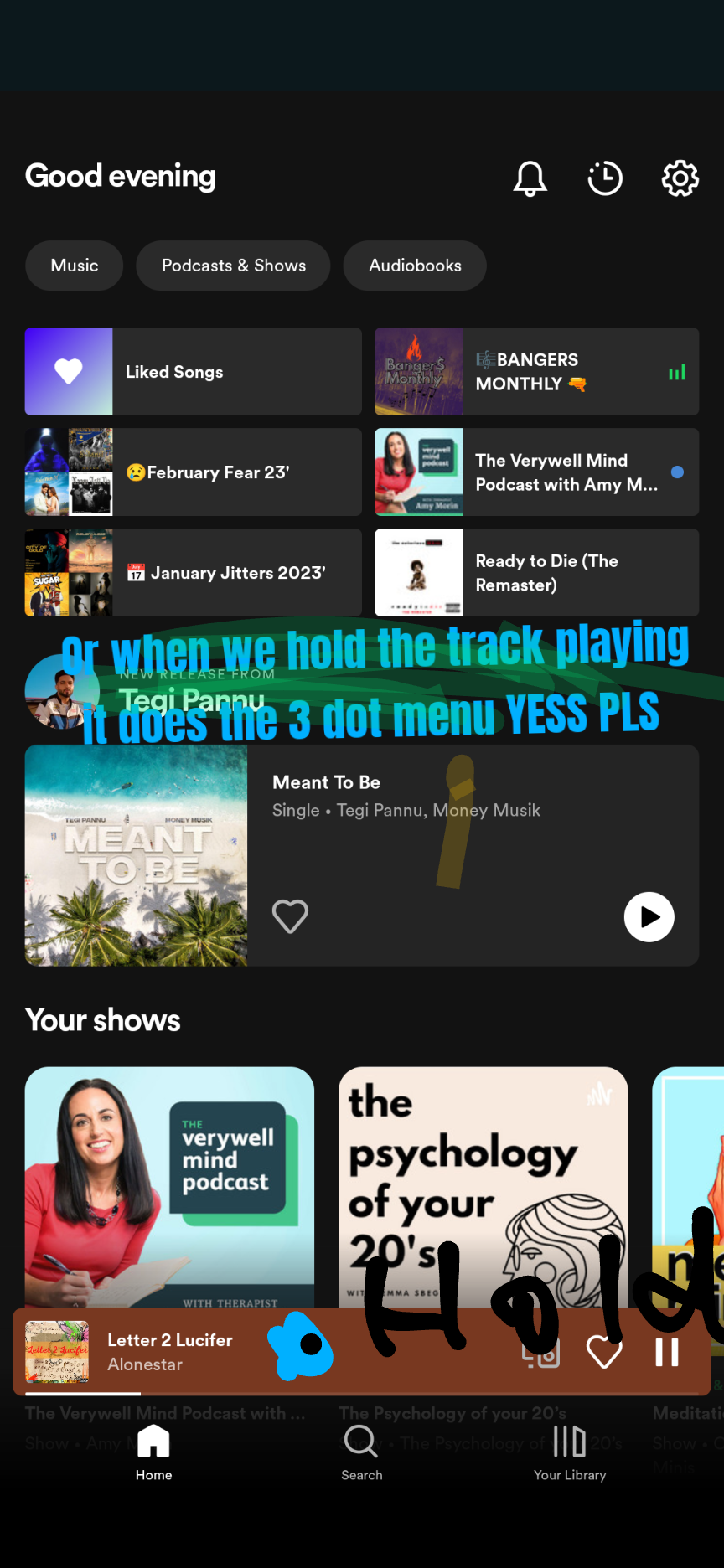 [Android][Browse] Show 3 dot menu by holding curre... - The Spotify ...