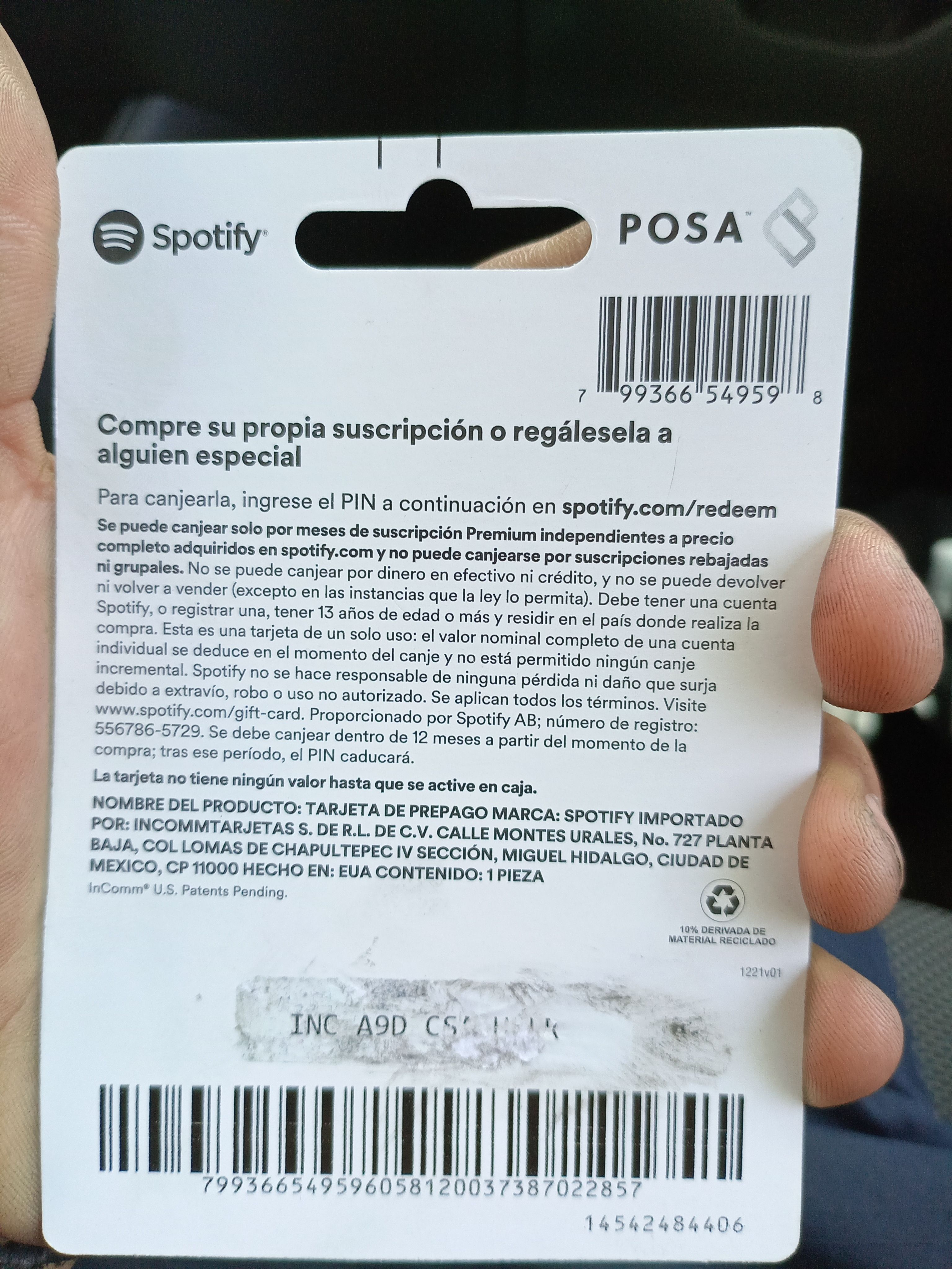 Gift Card Not Valid! - The Spotify Community