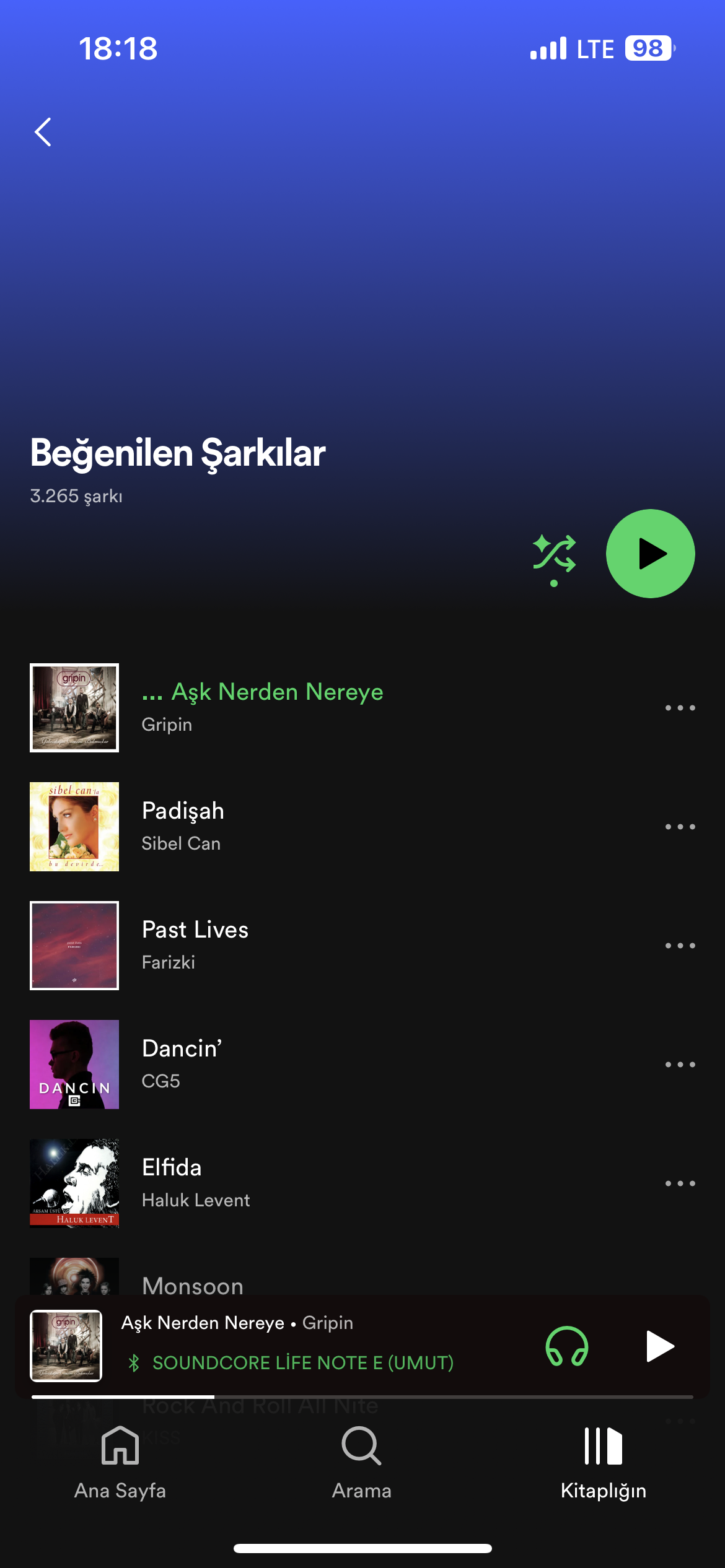 Search bar in Liked Songs Disappears When Smart Sh... - The Spotify ...