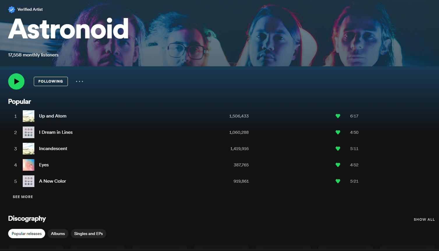 [Desktop] My/Liked Songs List For Artist Is Gone - The Spotify Community
