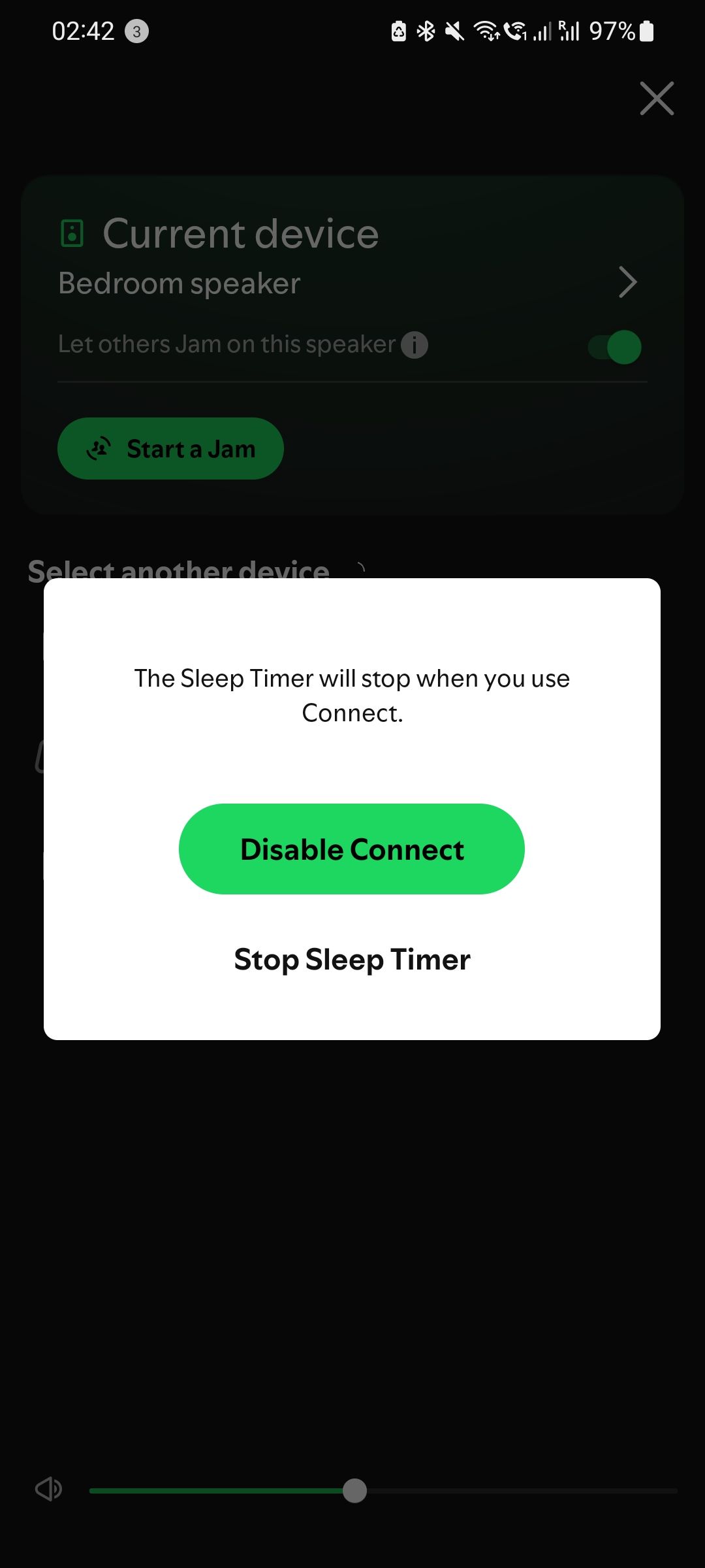 Sleep timer when using connect - The Spotify Community