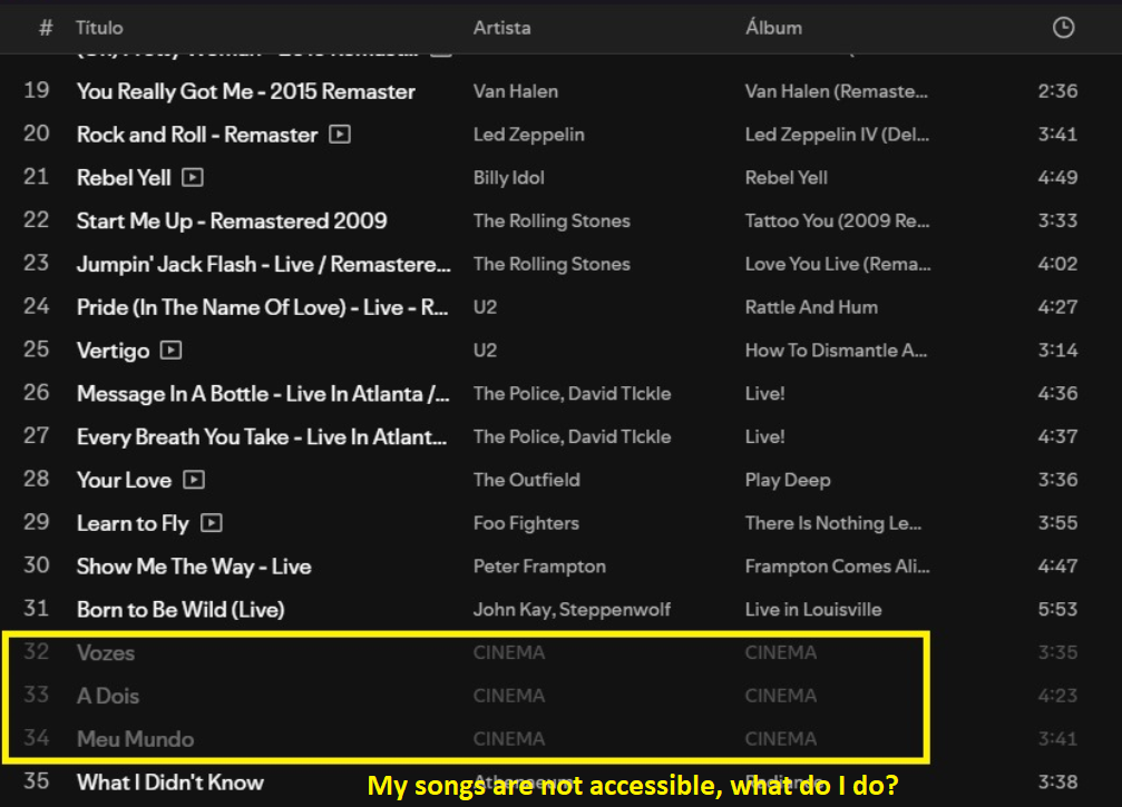 MISSING MUSIC - The Spotify Community