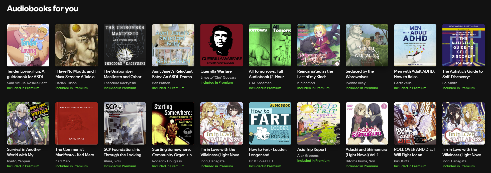 Skeevy audiobook keeps appearing at the top of my ... - The Spotify ...