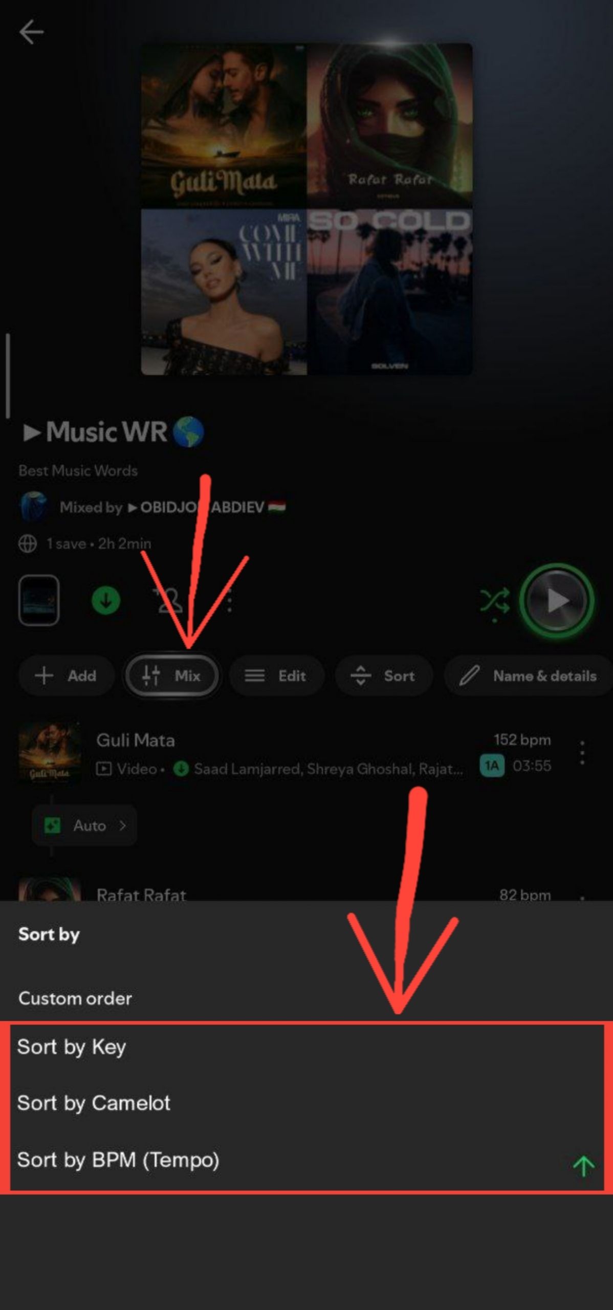 Add BPM, Key & Camelot Sorting to Spotify Mix 🎛️ - The Spotify Community