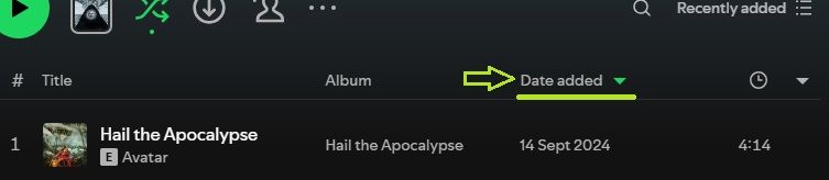 Playing playlist from last added to first added - The Spotify Community