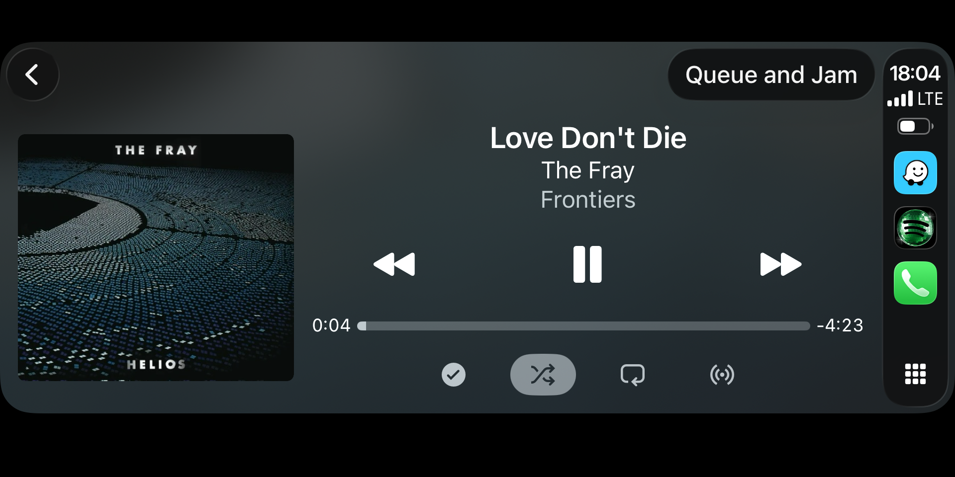 CarPlay shows the previous track's album artwork - The Spotify Community