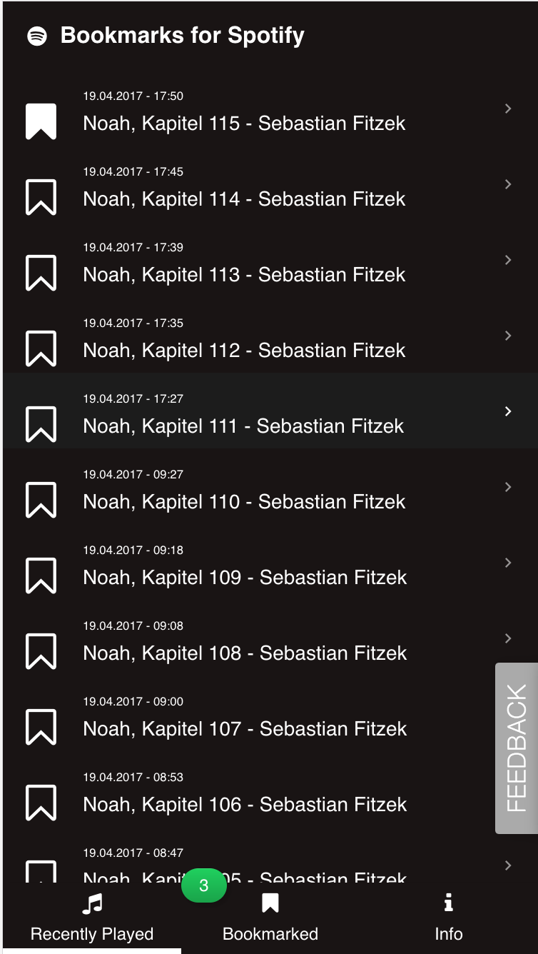 [All Platforms] Bookmark Position in an Audiobook ... - The Spotify ...