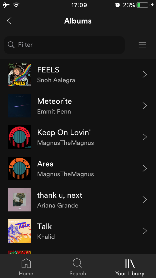 Songs' albums now in album folder - The Spotify Community